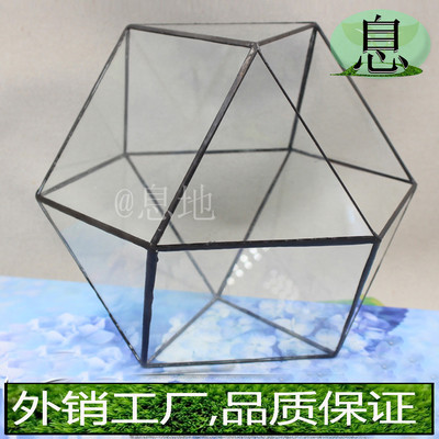 16012c包邮!几何微景观盆栽玻璃花房摆件玻璃多肉植物小花房