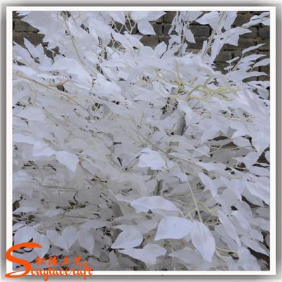 热销室内工艺大型松涛仿真白色榕树装饰工程小型仿真小叶榕树批发