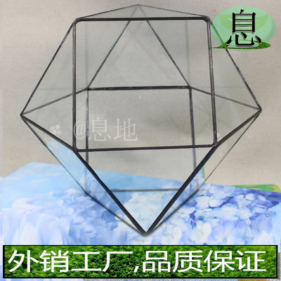 16012c包邮!几何微景观花房玻璃花房摆件多肉植物玻璃小盆栽