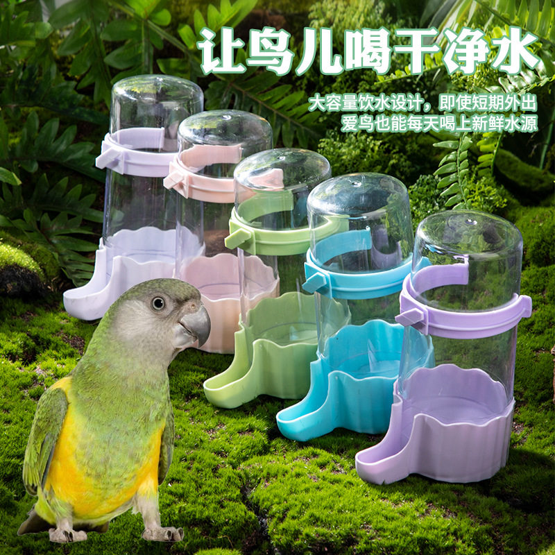 鹦鹉自动饮水器鸟喂食器虎皮玄凤下料器两用喂食自动喂水器大容量