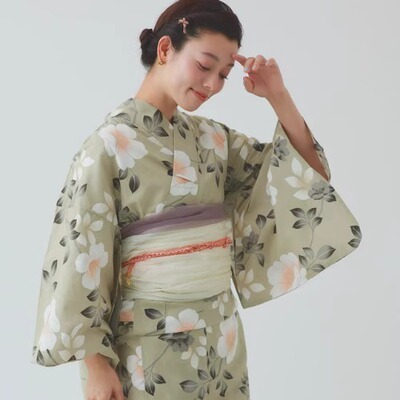 日单浴衣日本传统款和服棉麻女