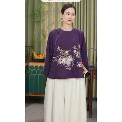 原创中国风设计师女装品牌HS82220-D