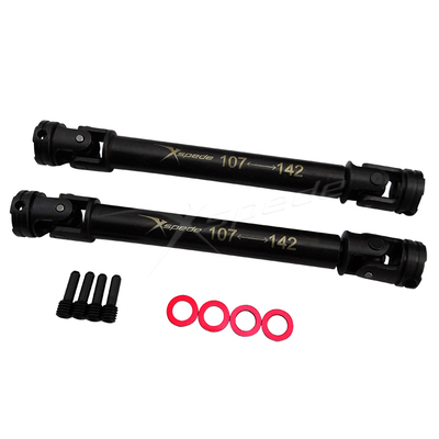 Xspede Axial SCX10 SCX10II90047强化钢花键中传动轴107~142-2支