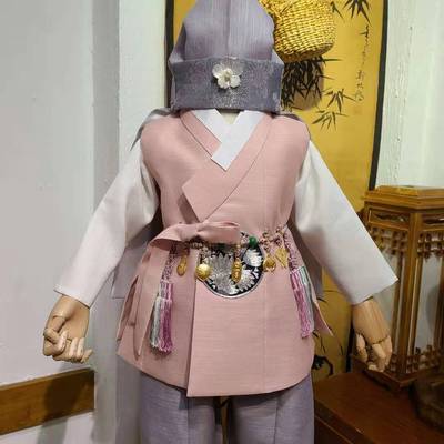 生日男宝宝儿童韩服价格腰带装饰