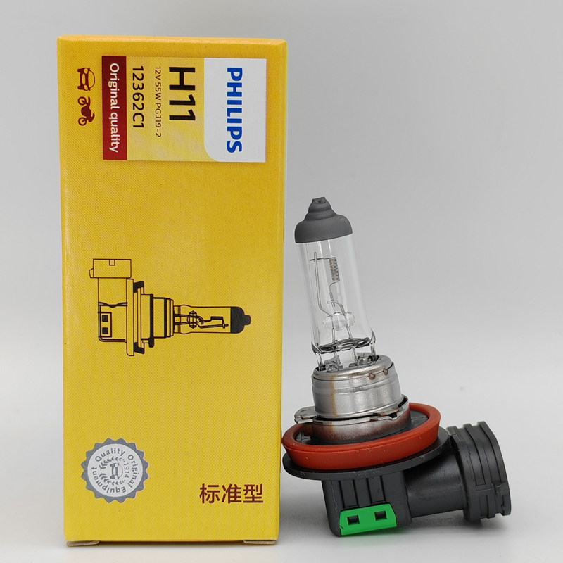 飞利浦 PHILIPS H11 12362 C1 LL 12V 55W PGJ19-2 汽车原厂灯泡_虎窝淘