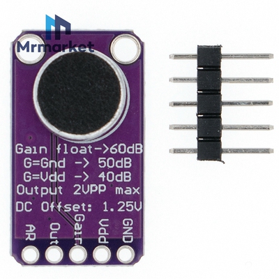 MAX9814 高性能 麦克风 AGC 放大器 模块 CMA-4544PF-W