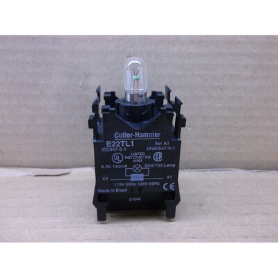 E22TL1 Eaton Cutler Hammer Nuovo 22MM Illuminato Pb Indicato