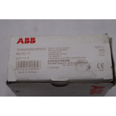 ABB 1SAM350000R1005 手动电机起动器全新带盒(13 件可用)库存 H8