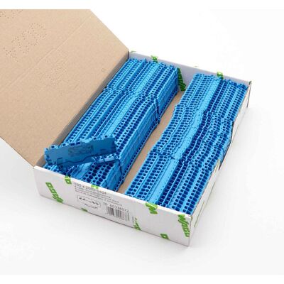 100x Wago 2001-1404 60338572 1,50mm2 blau 4-Leiter-Durchgang