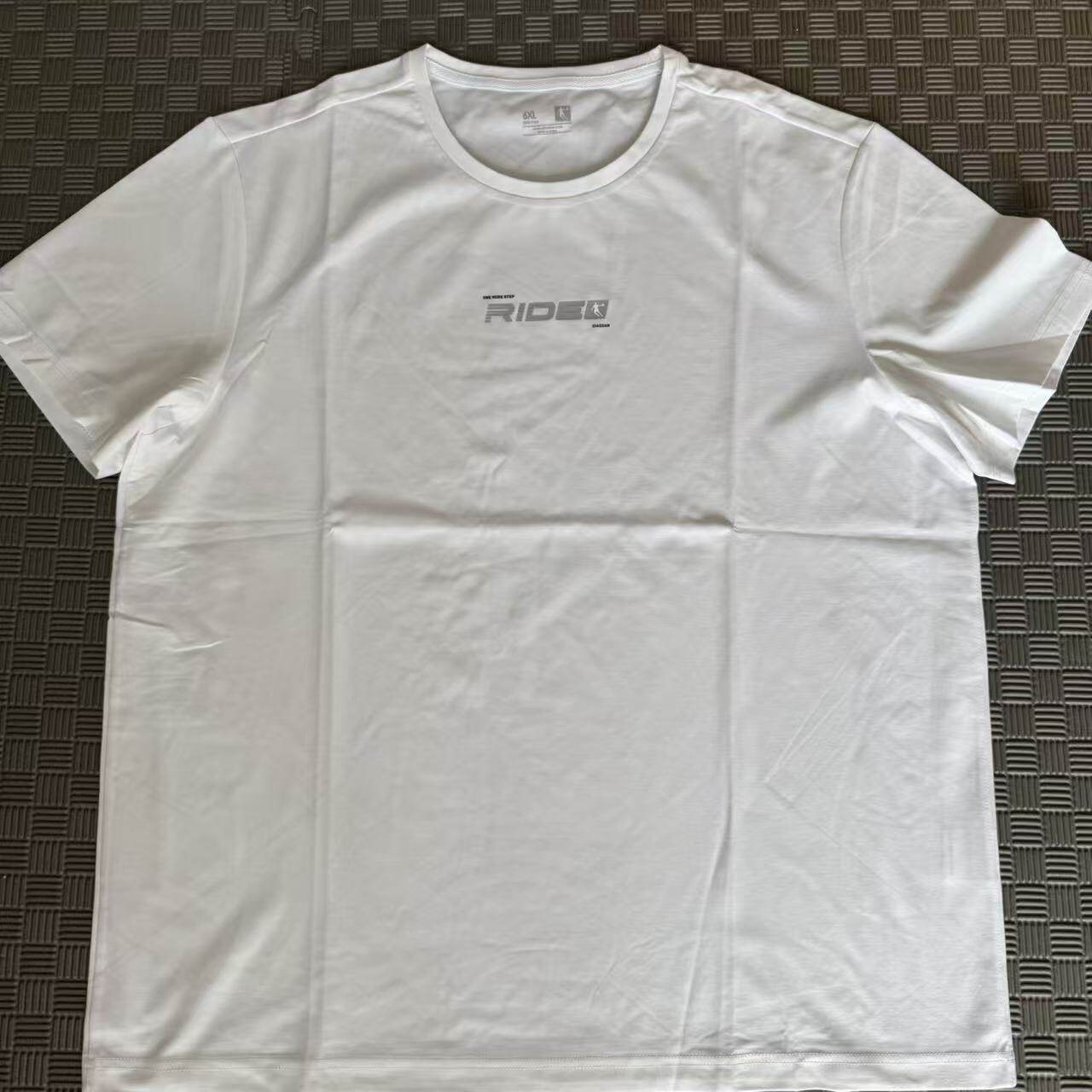QIAODAN正品男夏季速干弹力大码短袖5X6X7X圆领舒适透气