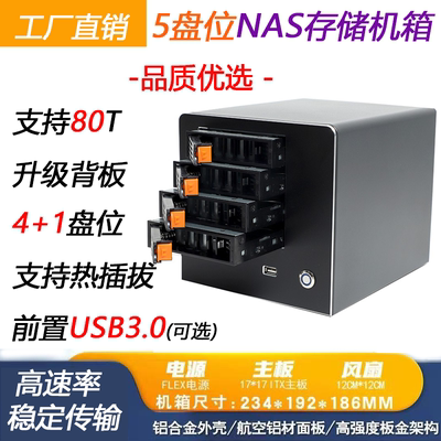 4盘位铝合金面板全新itx