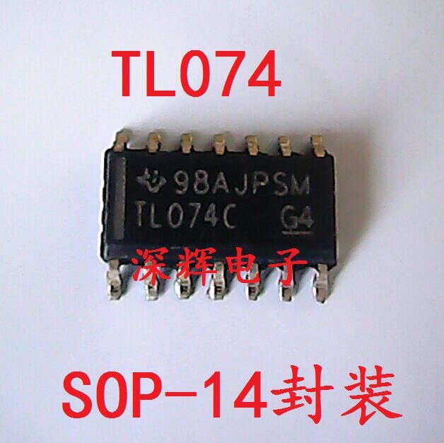贴片运放 TL074I TL074C CDR CD进口拆机运算放大器芯片 SOP-14_虎窝淘