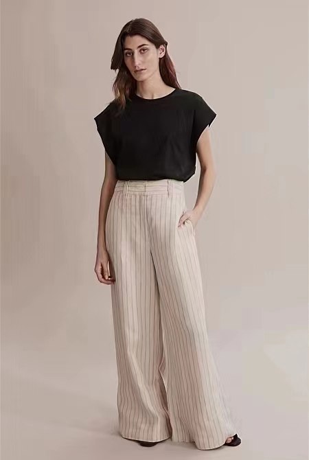 特价 MIX家 澳洲COUNTRYROAD 女装丝光休闲短袖 黑白灰粉多色