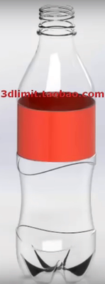 Solidworks可乐瓶3D模型带参数 stp igs Proe FreeCAD UGNX CREO