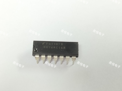 四2输入与门直插  MM74HC14N  DIP14  TI