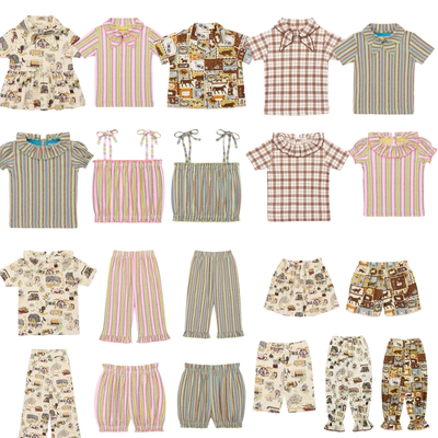 蝴蝶结短袖短裤长裤骑行裤衬衫