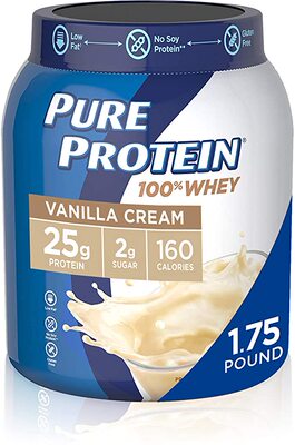 美国代购Whey Protein Powder by Pure Protein, Gluten Free, Va