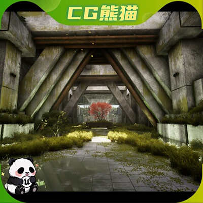 UE5虚幻5.1-5.8 Abandonned Brutalist Kit 废弃野兽派风格素材