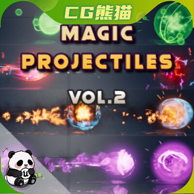 UE4虚幻5 Magic Projectiles Vol. 2 - Niagara 魔法弹丸特效