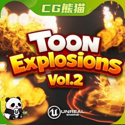 UE5虚幻5 Toon Explosions Vol.2 - Niagara 卡通爆炸特效