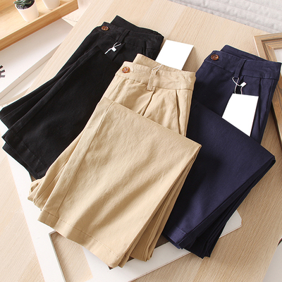 高腰显瘦直筒裤有型垂感长裤