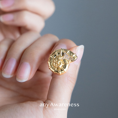 anyAwareness原创鹦鹉螺耳钉