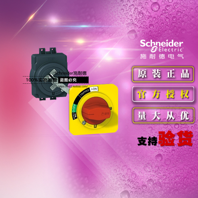 原装施耐德NSC100ROTEO红黄色紧急延伸旋转手柄 适用于NSC60/100