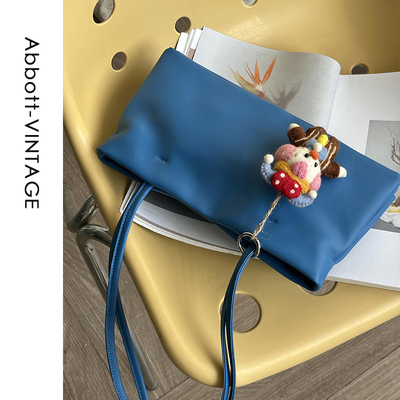 AbbottVINTAGE【海盐小方】头层牛皮小众休闲女包单肩包简约春新