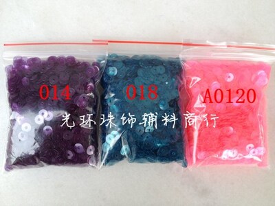 diy手工桃红色透明辅料珠片