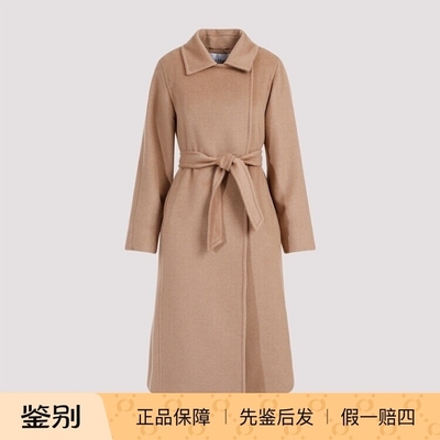 Max Mara  驼色羊驼毛系带大衣Manuela 2025秋冬新款  意大利代购