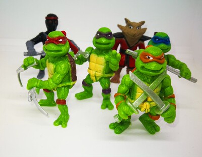 忍者神龟动画公仔蛋糕摆件人偶