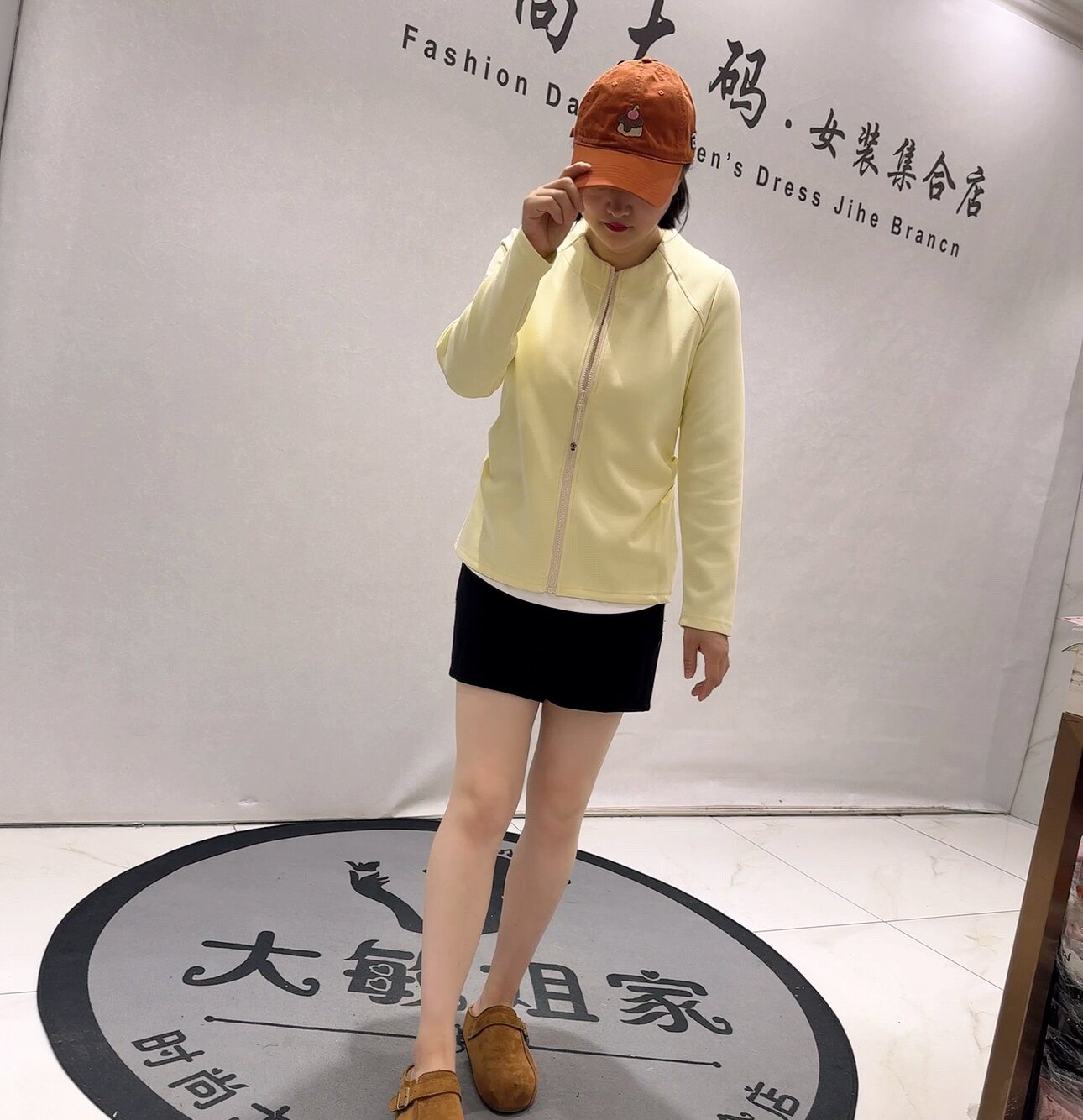 6001女权贵族初秋新品蚂蚁腰假两件简约减龄长袖上衣加大码女装