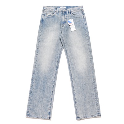 Selfness日产面料雪花洗牛仔裤