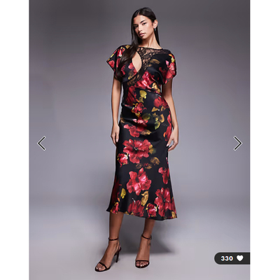 女装新款设计印花百搭连衣裙