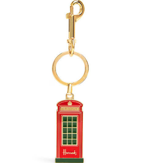 英国代购正品10.12 Harrods Multi Telephone Box 电话亭钥匙扣