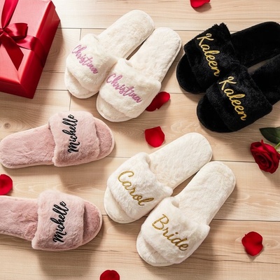 Bachelorette PartyGift定制新娘婚前单身派对伴娘团拖鞋礼物纪念