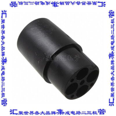 925076-7 圆形连接器4POS插头外壳用于母插口天然色自由悬挂