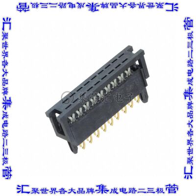 490107671812 连接器18POS带状缆线2排1.27mm通孔IDC28AWG黑色