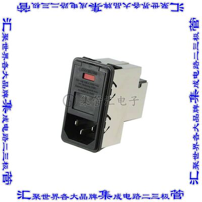 7-6609107-9 电源接入连接器3POS插座公插片模块IEC320-C14面板安