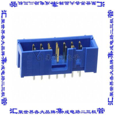 75869-302LF 针座连接器14POS接头2排2.54mm公形插针通孔直针镀金
