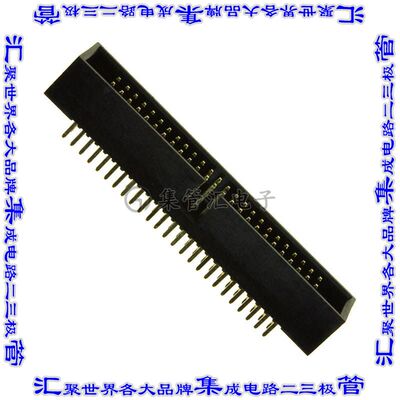 SBH41-NBPB-D25-ST-BK 针座连接器50POS接头2排1.27mm公形插针通