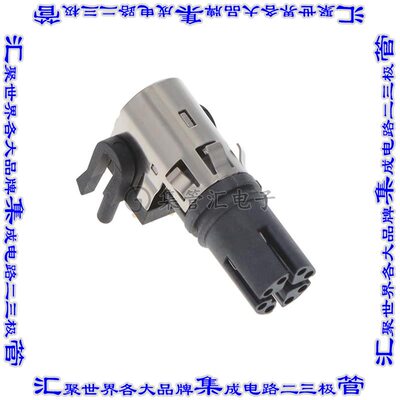 MSXS-08PFFR-EE0001 圆形连接器8POS插座母插口焊接镀金通孔直角