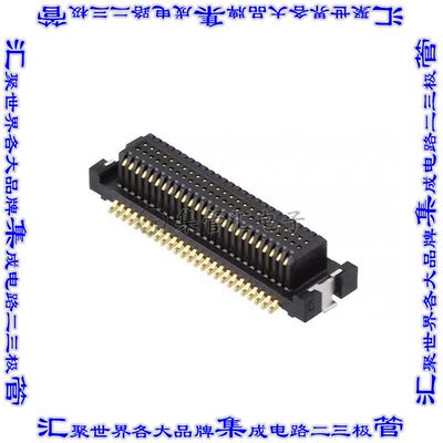 1565357-6 板对板连接器50POS插座中央带触点2排0.5mm表贴SMD镀金