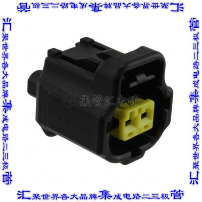184000-1 矩形连接器外壳2POS插头5mm黑色自由悬挂