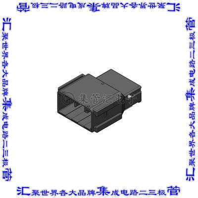 MX84B016PF1 矩形连接器外壳16POS插头2排2.2mm公形引脚黑色自由