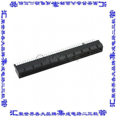 10018784-10203TLF 卡边缘连接器164POS母头2排1mm黑色镀金