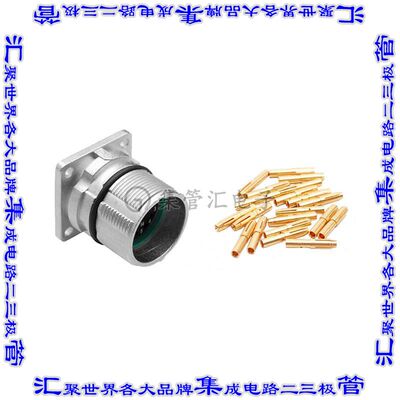 MA1LAP1700S-KIT 圆形连接器17POS插座母插口压接镀金面板安装