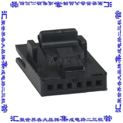 487545-3 接插件连接器CONN FFC RCPT HSG 6POS 1.27MM