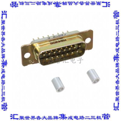 1757829-2 连接器15POS插头公引脚2排D-Sub通孔