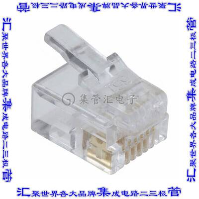 A-MO 6/6-SR 接插件连接器CONN MOD PLUG 6P6C UNSHIELDED